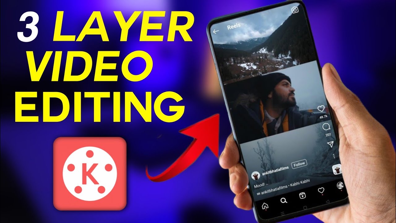How to make 3 videos in one frame for Instagram | 3 layer video editing ...