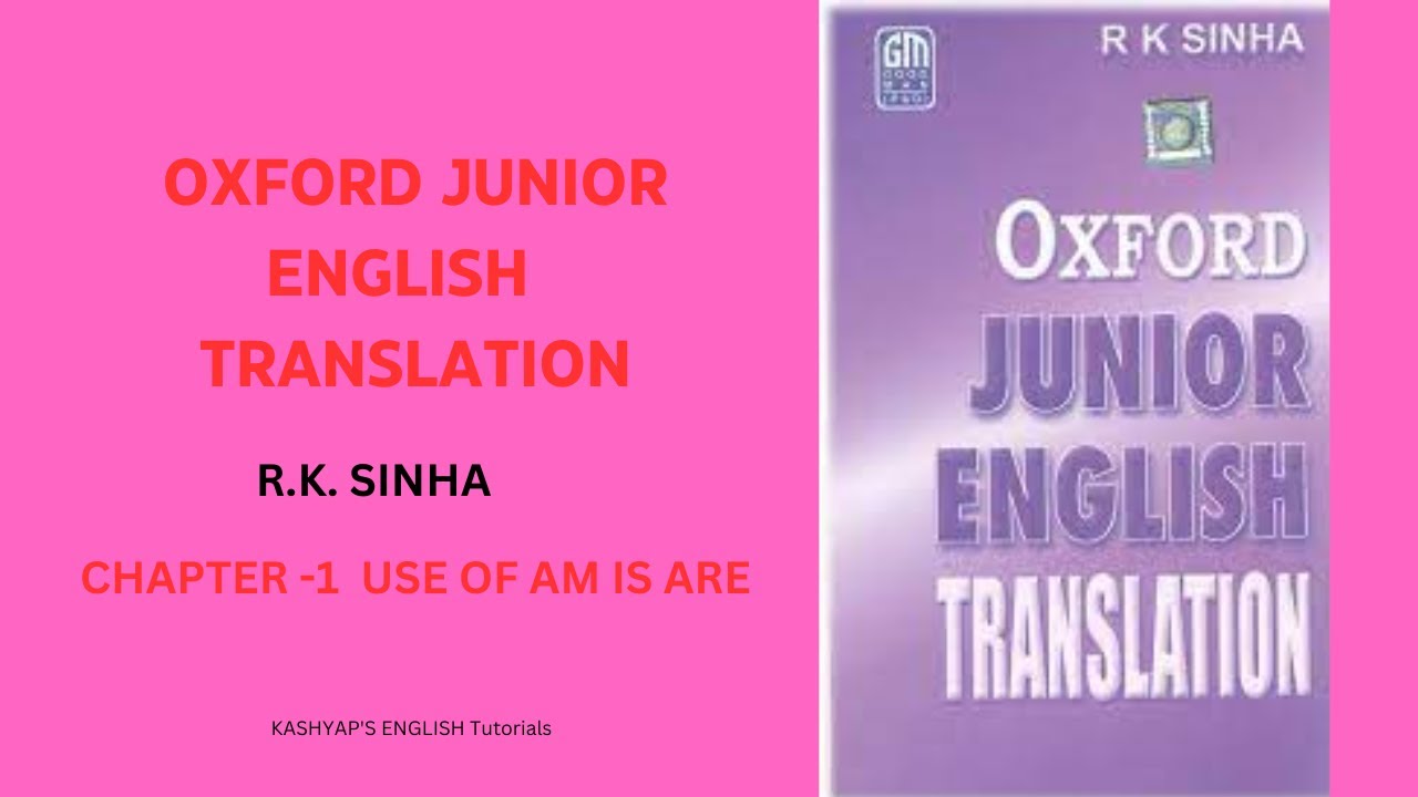 Junior English Translation Chapter -1(part-2) Kashyap's English Tutorials - YouTube