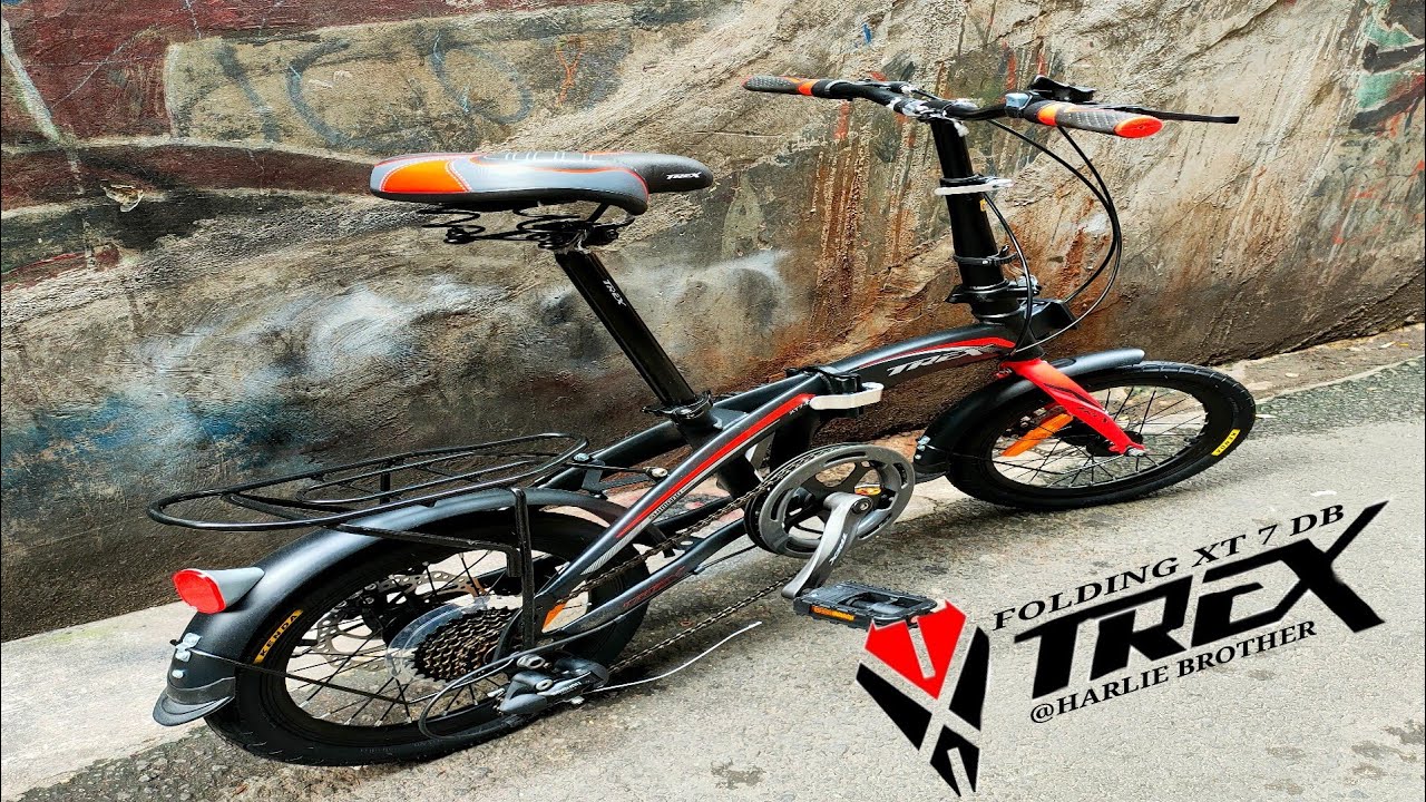 SEPEDA LIPAT TREX XT 7 DB SHIMANO EQUIPPED DISC BRAKE FOLDING BIKE ...