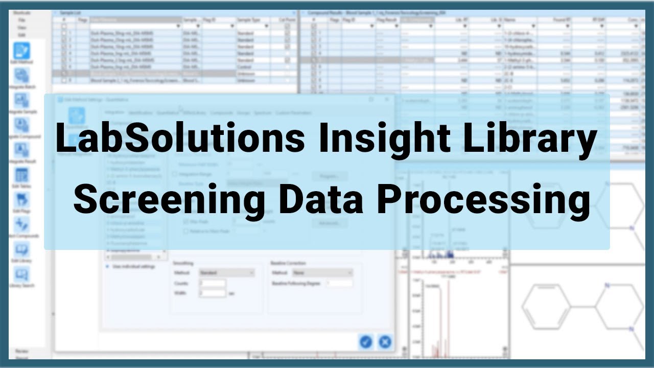 LabSolutions Insight Library Screening Data Processing - YouTube