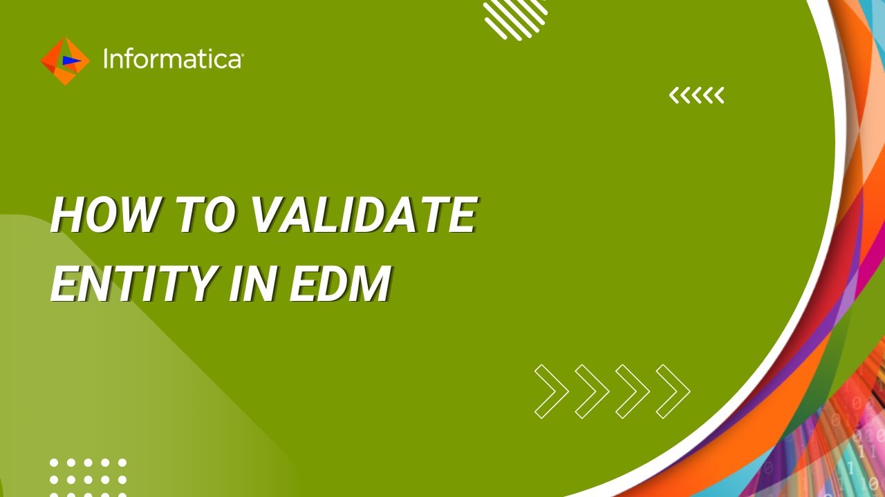 How to validate entity in EDM - YouTube