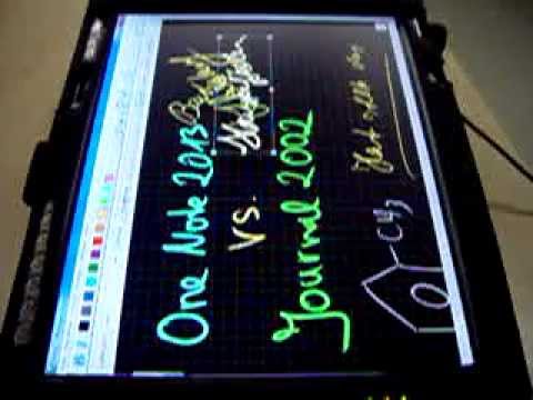 STudyTraY Office OneNote MX 2013 vs. Windows Journal Ink handwriting ...