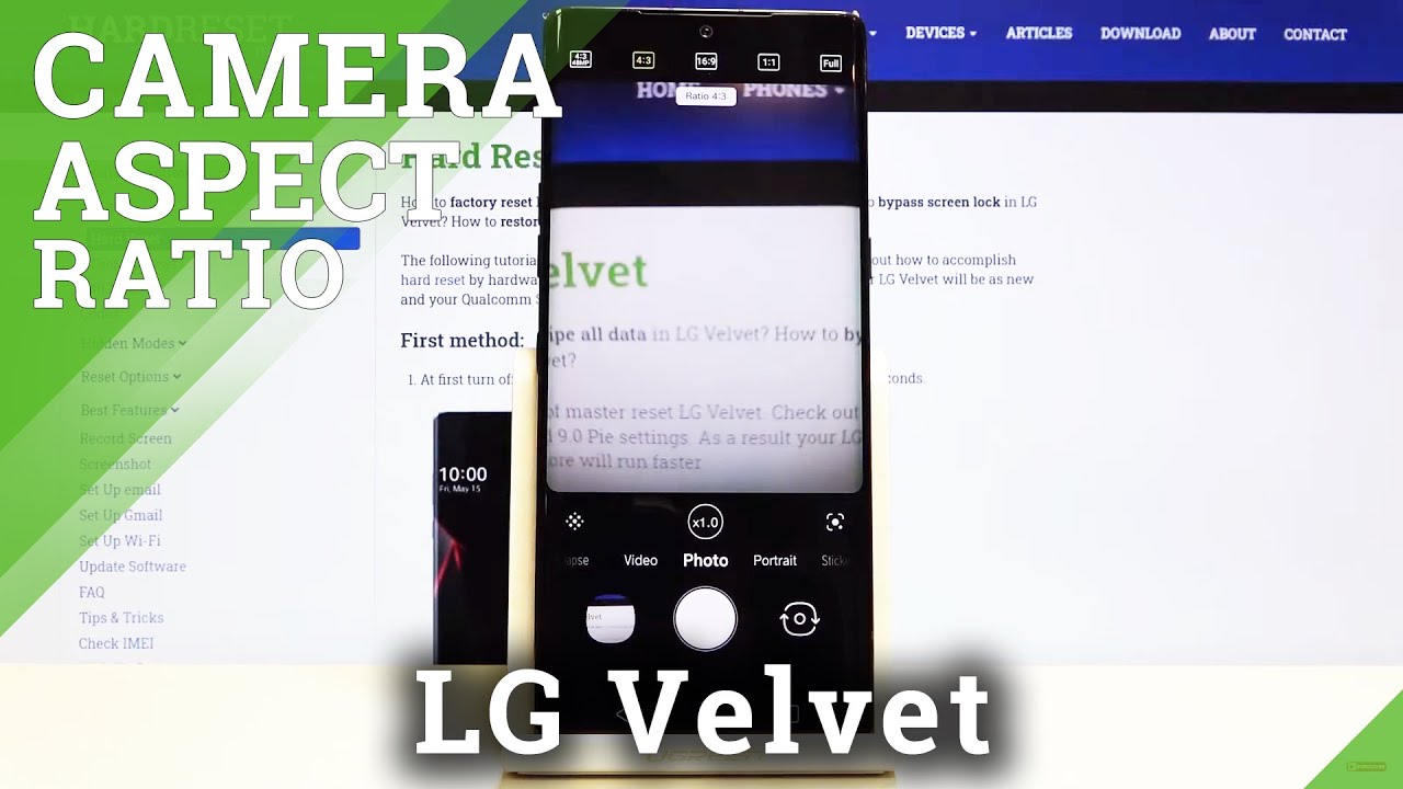 How to Adjust Aspect Ratio in LG Velvet – Set Up Camera Aspect Ratio ...