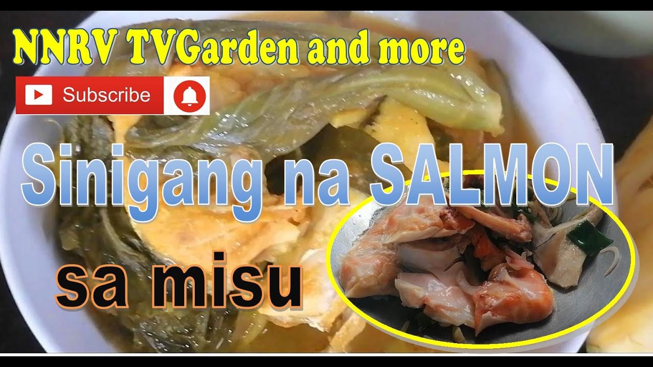Sinigang na SALMON sa misu | healthy fish recipe | NNRV TVGarden and ...