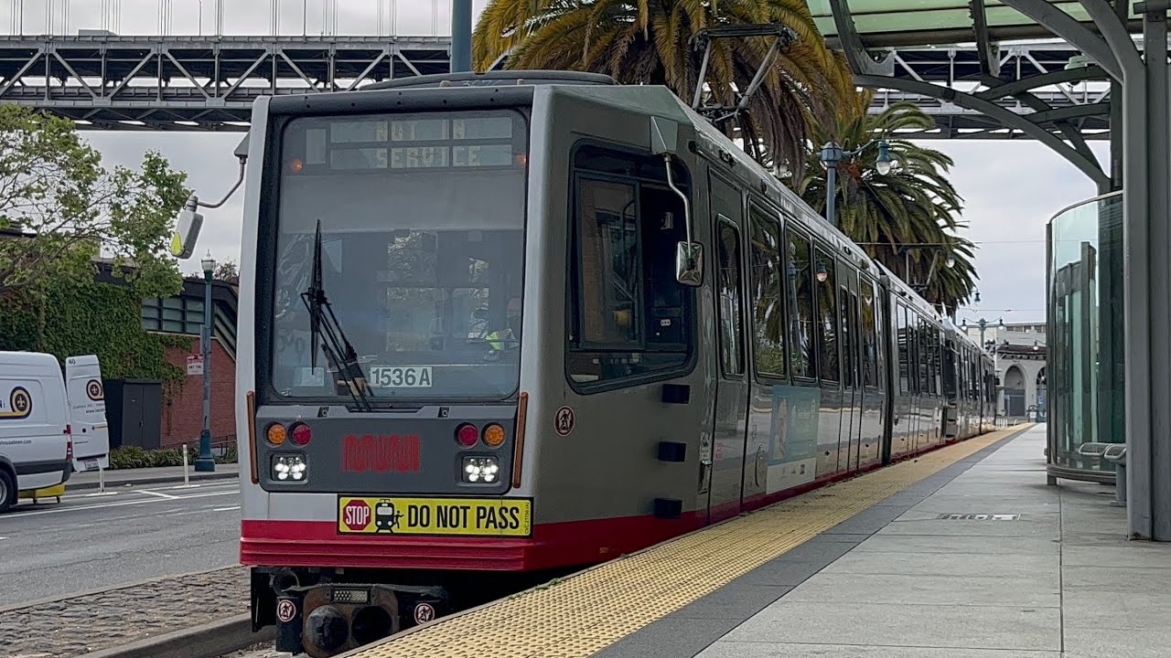⁴ᴷ⁶⁰ Transit Action EP09 | SF MUNI Pull-Out Metro LRV Trains @ Folsom ...