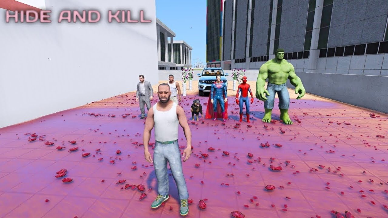 Franklin Play Hide & Kill With Gta5 Michael & Franklin in Indian Bike Driving 3D - YouTube