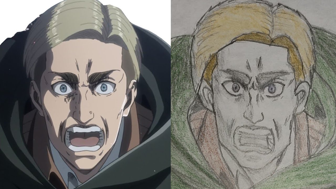 Drawing Erwin Smith from Attack on Titan - YouTube