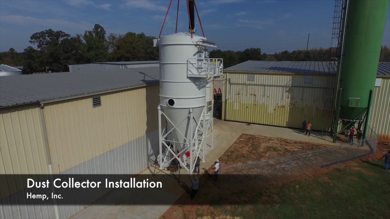 Finishing the installation of the industrial hemp mill - YouTube