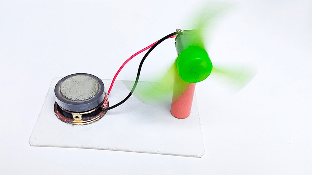 How to generate free electricity - free energy with speaker at home ...