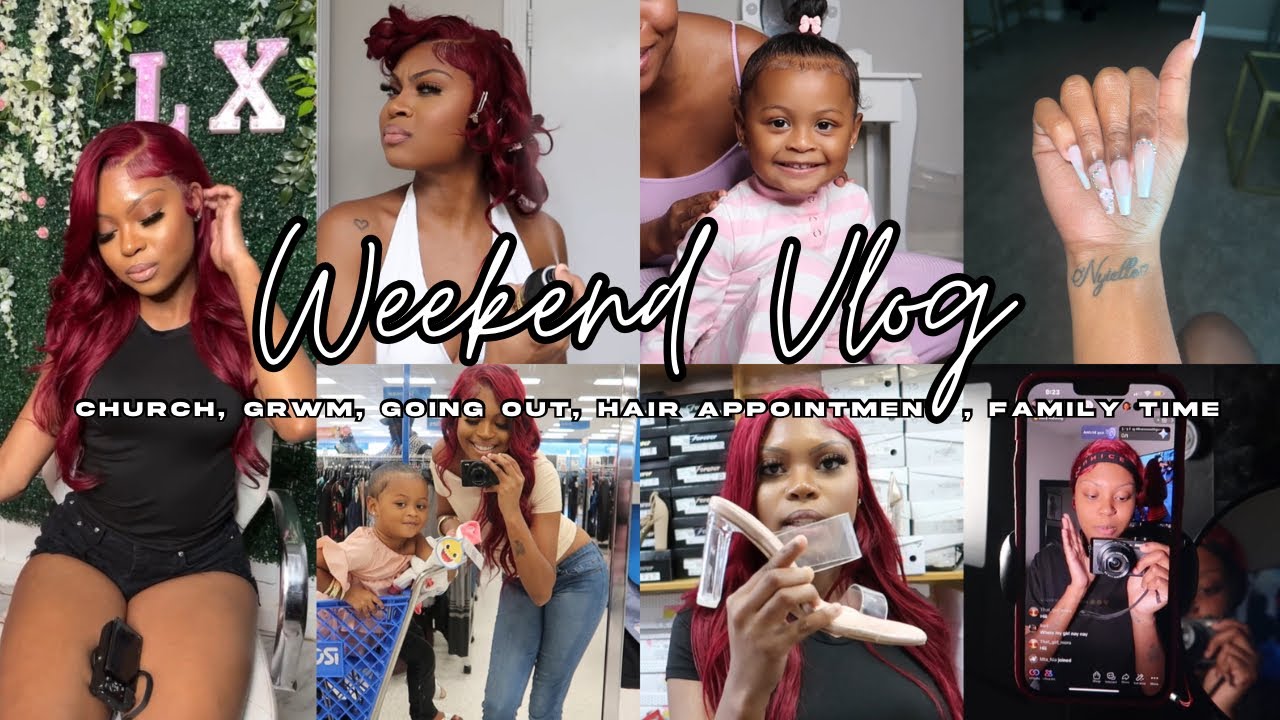 WEEKEND VLOG| Going Out, GRWM, Shopping, Church, Family Time, etc ...