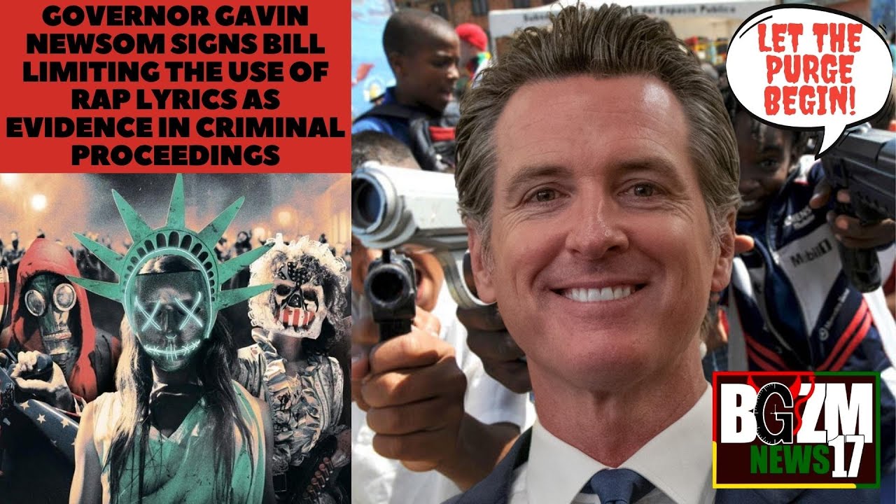 Governor Gavin Newsom Signs Bill Limiting The Use Of Rap Lyrics As