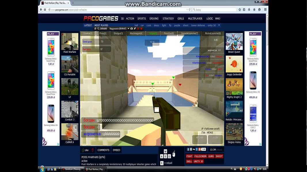 Let's play - PACOGAMES #1 : Pixel Warfare - YouTube