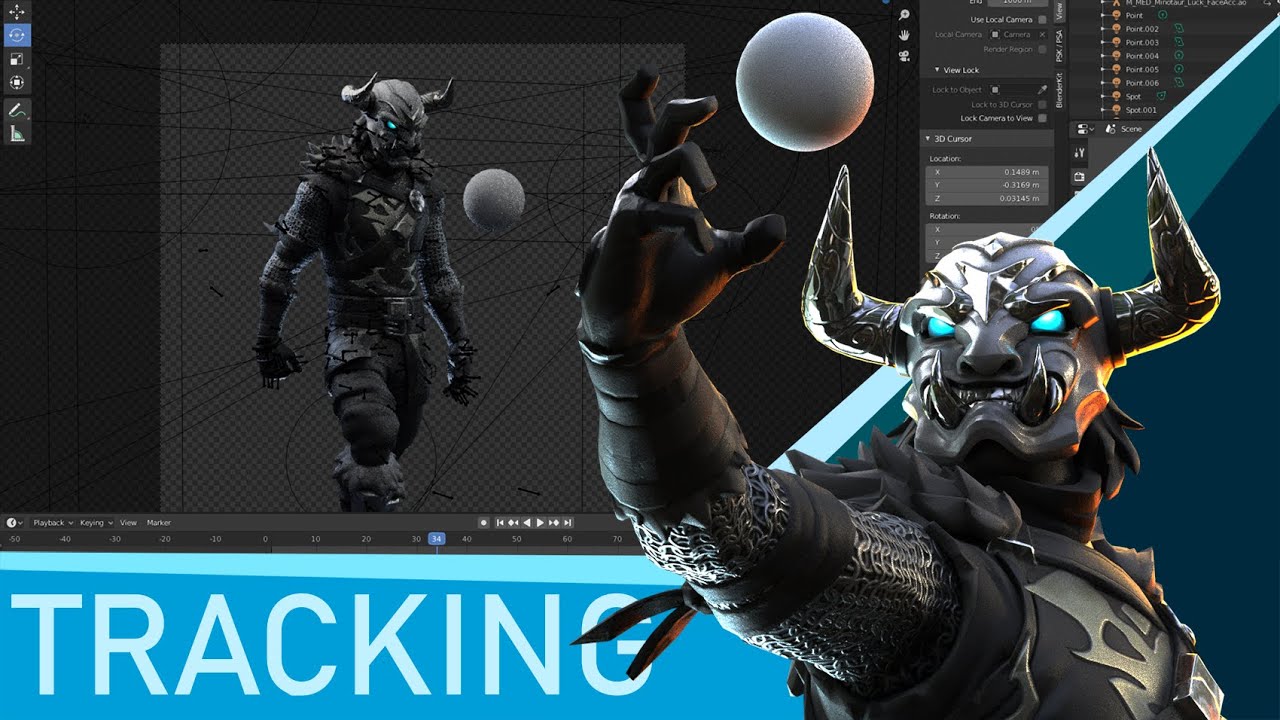 How to track a head to an object in Blender! (Fortnite) - YouTube