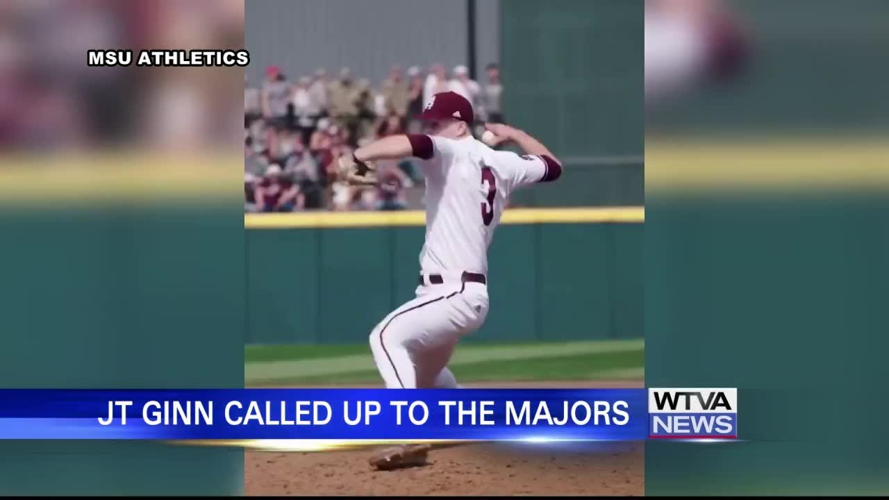 Former MSU pitcher J.T. Ginn called up to MLB - YouTube