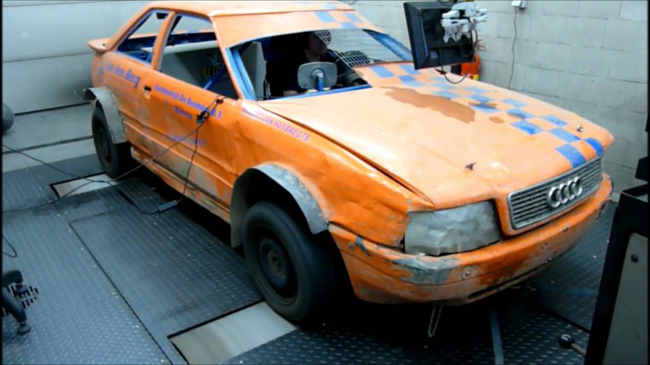 Dyno Audi S2 Quattro 2.2L 20V Turbo 424hp KMS MP25 - YouTube