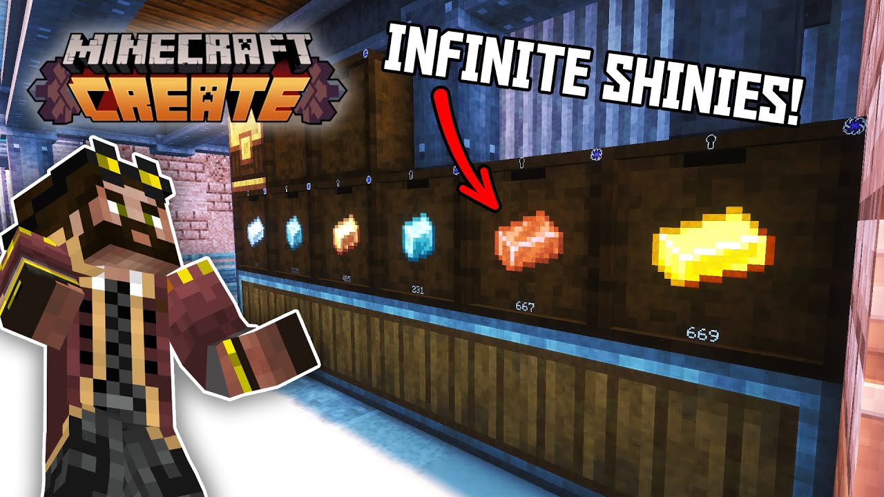I got INFINITE free metals in my Minecraft Create Mod world! - YouTube