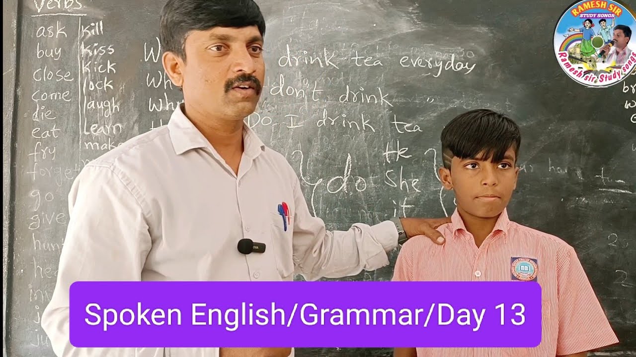 Spoken English /Grammar/Day 13/Tenses/daily routines/Questions - YouTube