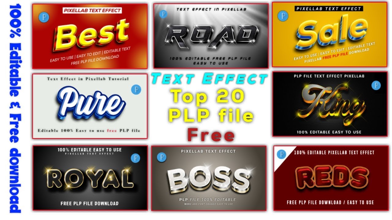 Pixellab Text Effect Plp file Free | free plp file | text effect | free ...
