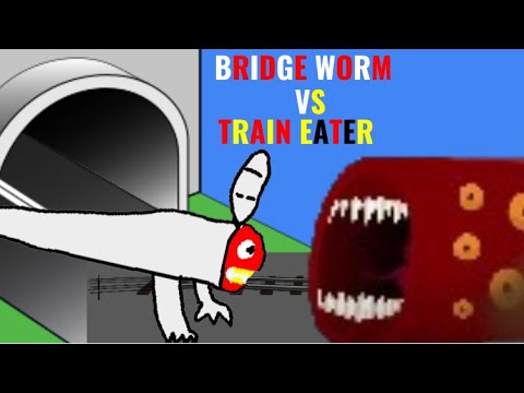 Bridge Worm VS Train Eater | Trevor Henderson VS Leovincible animation ...