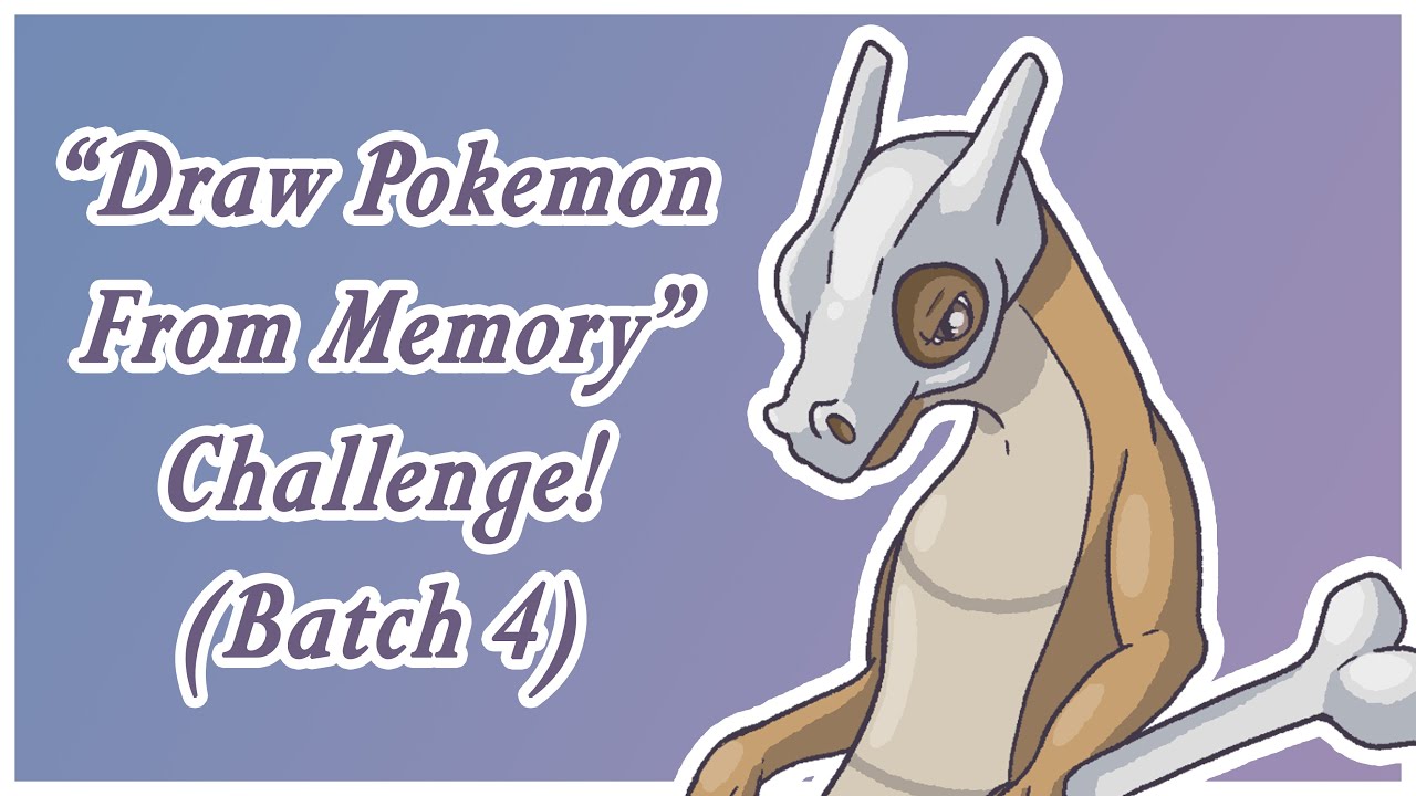 "Draw Pokemon from Memory" Art Challenge! (Batch 4) - YouTube