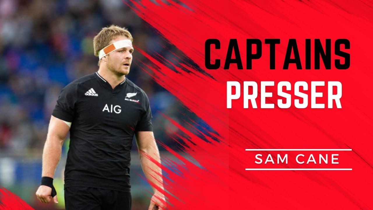 All Black Captains Run Press Conference with Sam Cane - YouTube