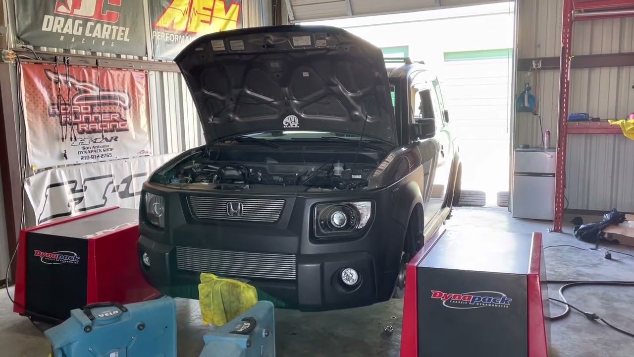 Merc Racing TVS 900 Supercharger Honda Element Dyno on E85 - YouTube