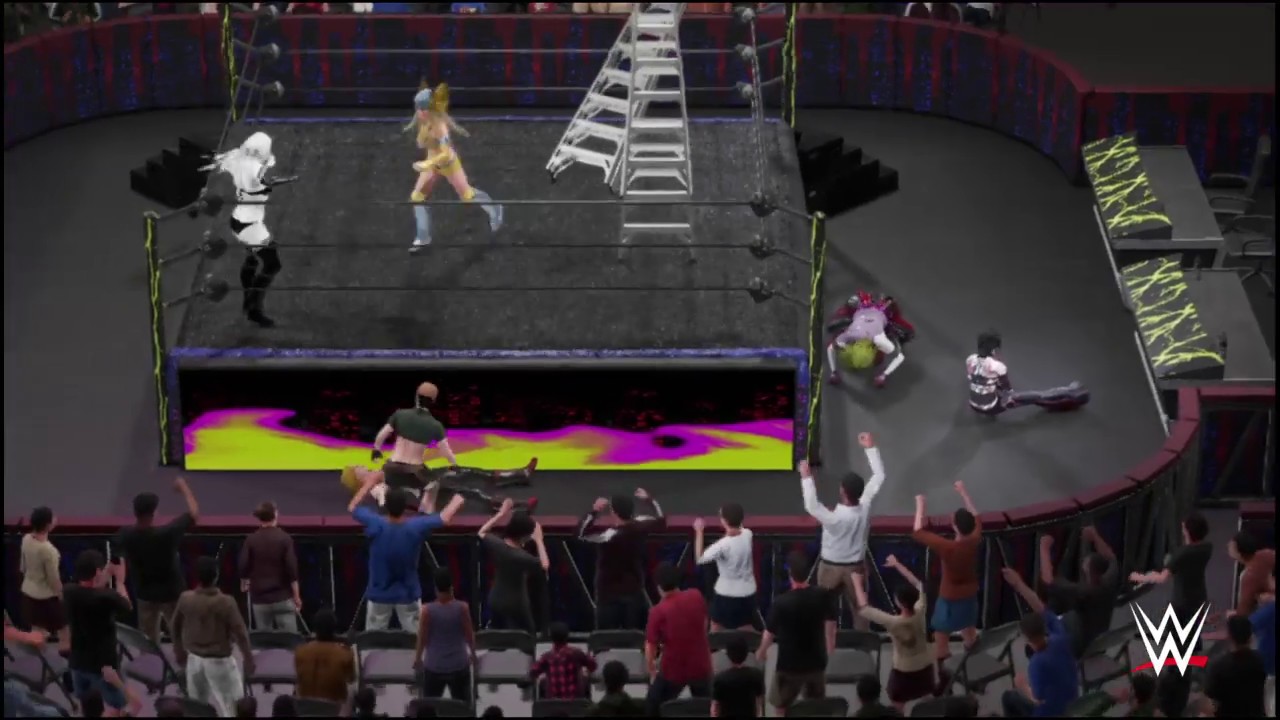 WWE 2K19 6pack ladder match - YouTube