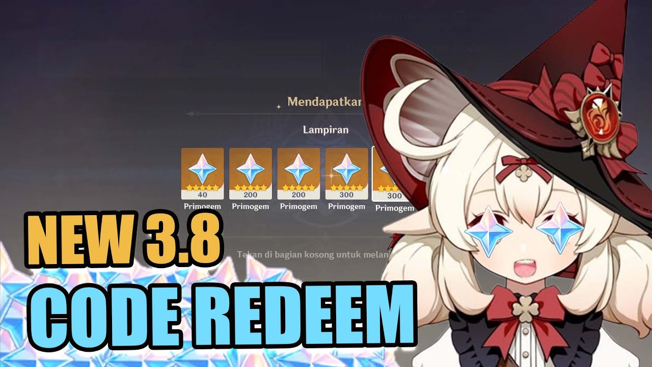 【3.8】CODE REDEEM TERBARU 300 PRIMOGEM - Genshin Impact - YouTube