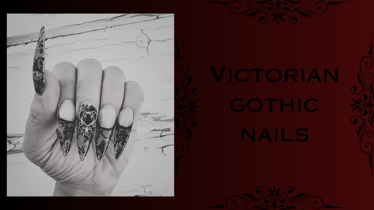 Victorian Gothic Nails - YouTube