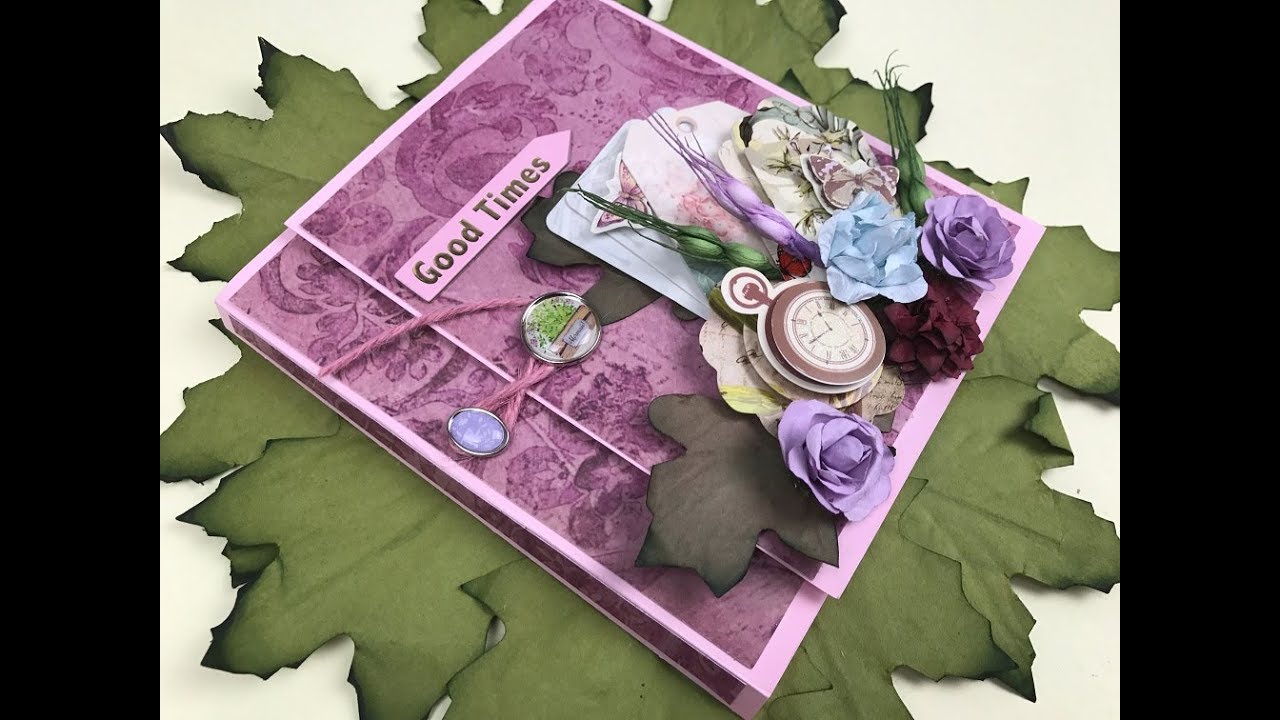 TUTORIAL SCRAPBOOKING MINI ALBUM. INTERCAMBIO - YouTube