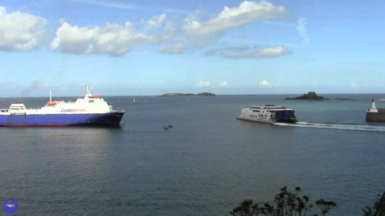 Condor Ferries - Commodore Goodwill Arrivée triomphale à St Malo - YouTube