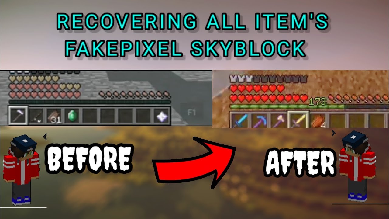 RECOVERING ALL THINGS IN FAKEPIXEL SKYBLOCK | FAKEPIXEL SKYBLOCK HINDI ...