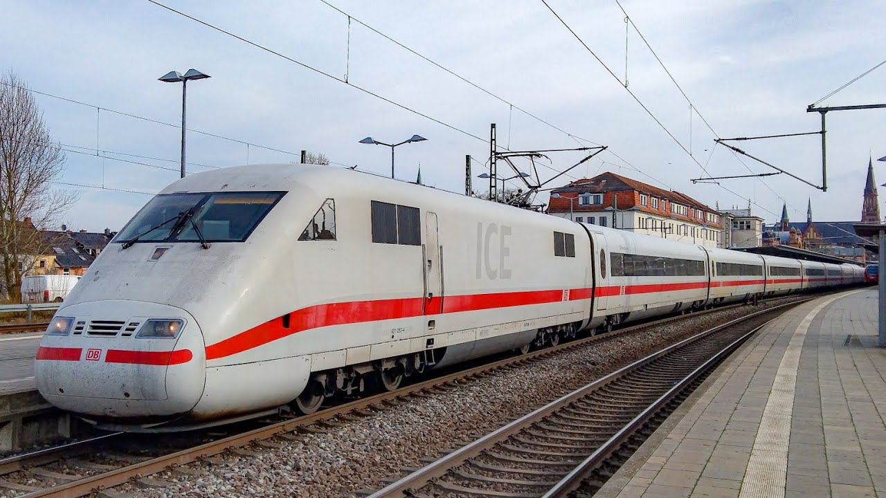 ICE 1 bei der Ausfahrt aus dem Schweriner Hbf. - YouTube