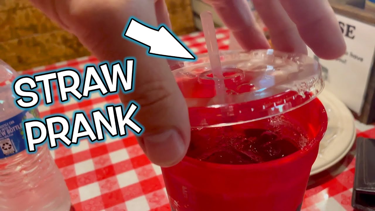 Easy to do Knot in Straw Prank - YouTube