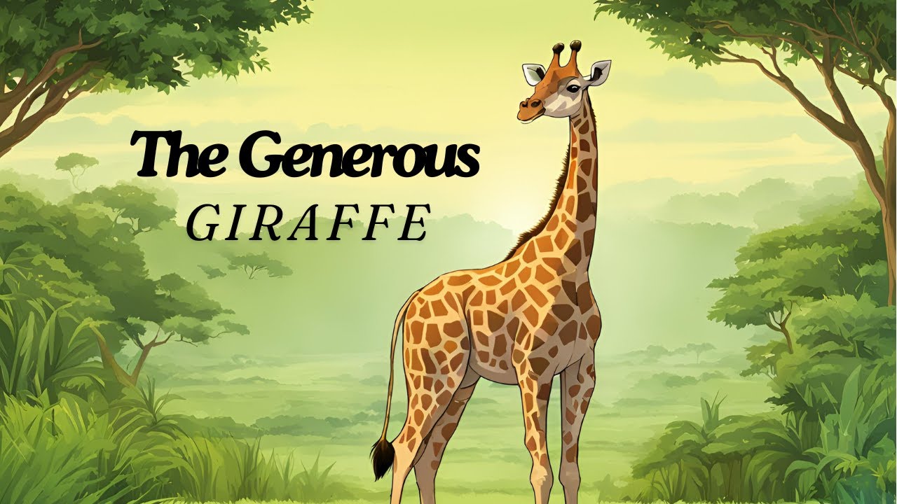 The Generous Giraffe | A Lesson Of Kindness | Moral Stories For kids ...