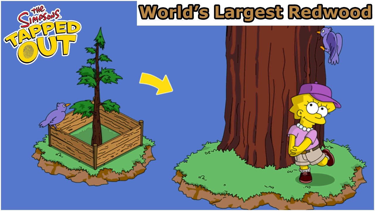 The Simpsons: Tapped Out - World's Largest Redwood - YouTube