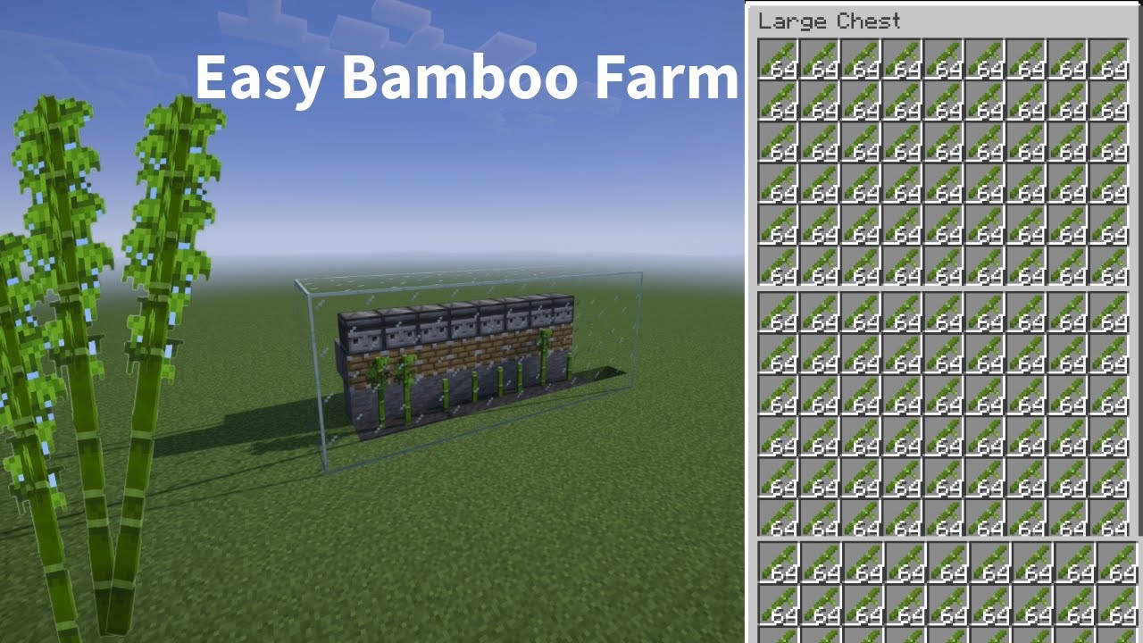 Easy OP Bamboo Farm 1.20+ - YouTube