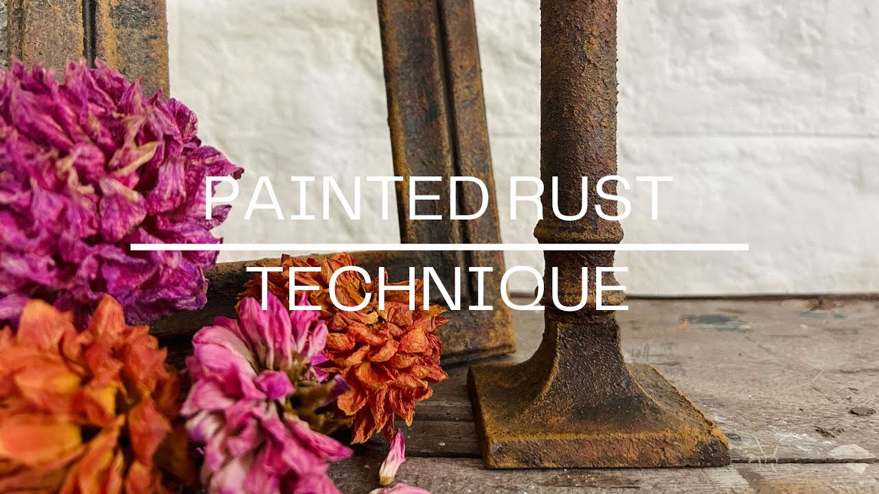 How to Paint a Rust Finish on Your Next Project. A Chalk Paint Tutorial ...