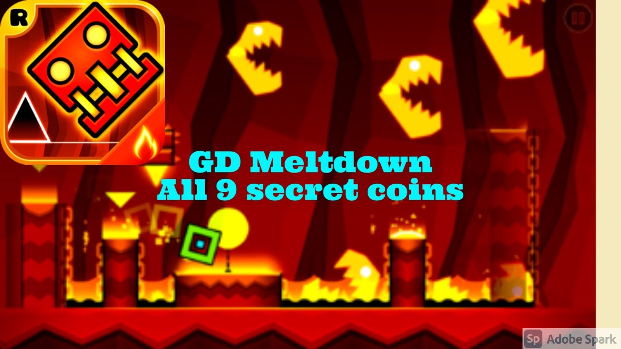 GD Meltdown - All levels and coins - YouTube