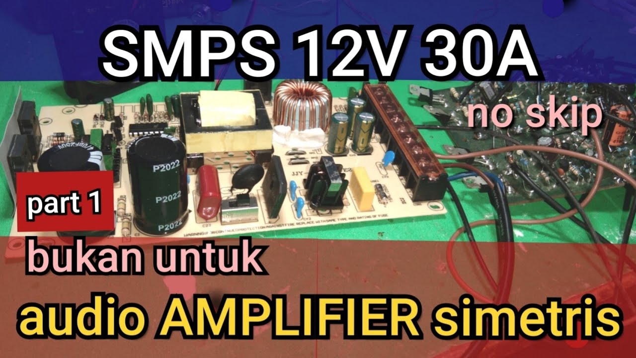 Topologi SMPS 12V 30A ini bukan untuk POWER SUPPLY simetris tidak cocok ...