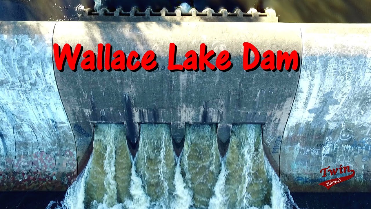 Wallace Lake Dam like you have NEVER seen it! - YouTube