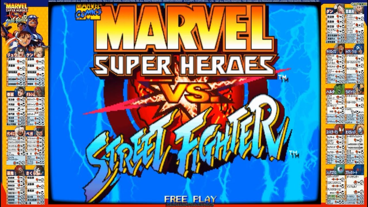 Marvel Super Heroes VS Street Fighters - YouTube
