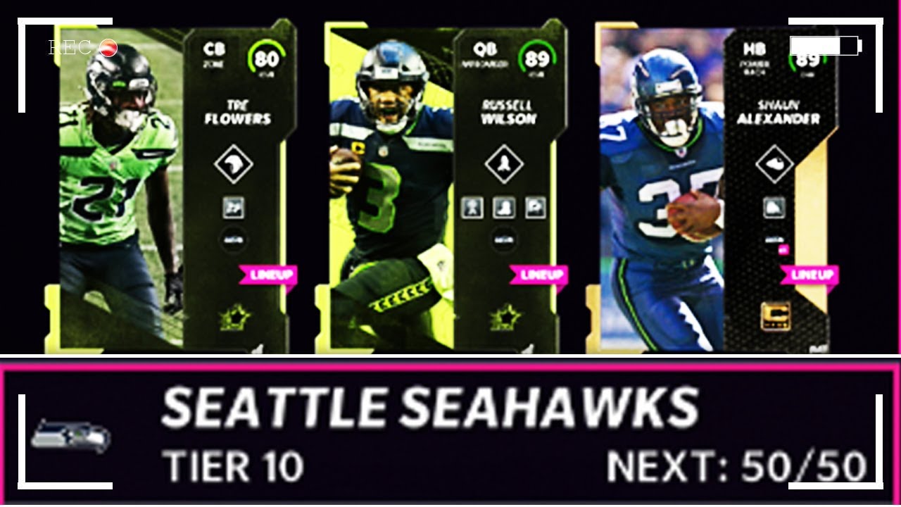 ALL TIME SEATTLE SEAHAWKS THEME TEAM 50 50 SEAHAWKS CHEM MADDEN 22 all-time-seattle-seahawks-theme-team-50-50-seahawks-chem-madden-22