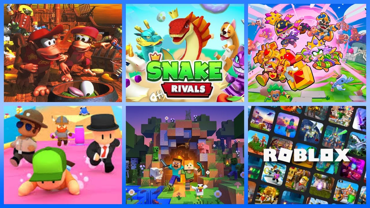 🚨DONKEY KONG 2 ATÉ ZERAR + SNAKE RIVALS + SQUAD BUSTERS + STUMBLE GUYS ...