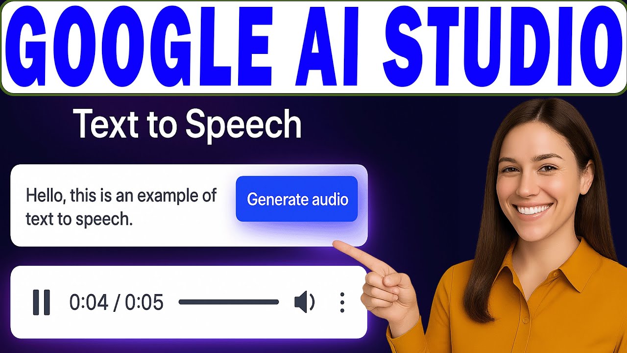 How To GENERATE Text To Speech In Google AI Studio (FREE AI VOICE ...