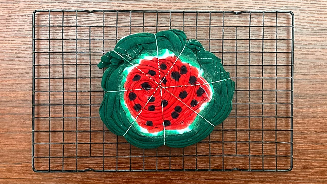 Tie-dye pattern : Watermelon! - YouTube