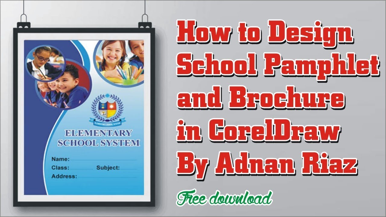 How To Design School Pamphlet And Brochure In CorelDraw By Adnan Riaz How To Design School Pamphlet And Brochure In CorelDraw By Adnan Riaz