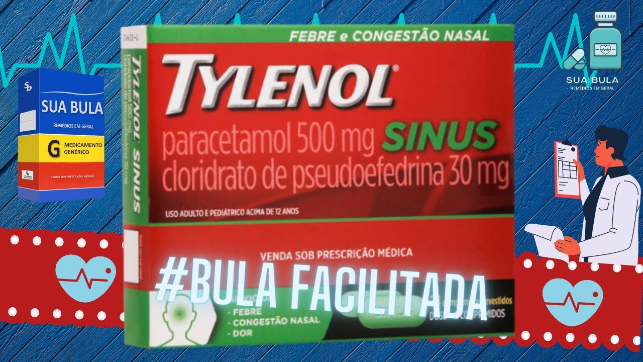 Bula Facilitada do Tylenol Sinus – Para que serve Tylenol Sinus ...
