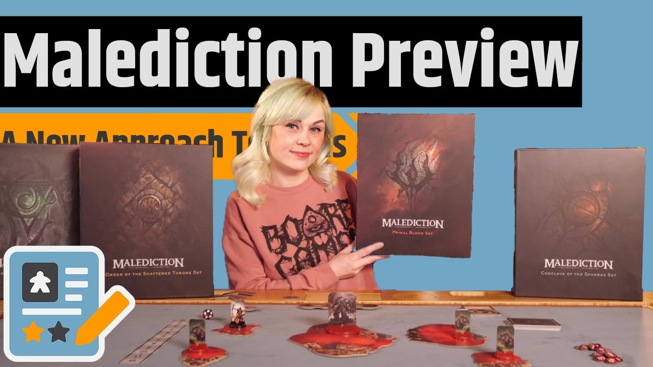 Malediction Preview - When Miniatures Meets Card Games - YouTube