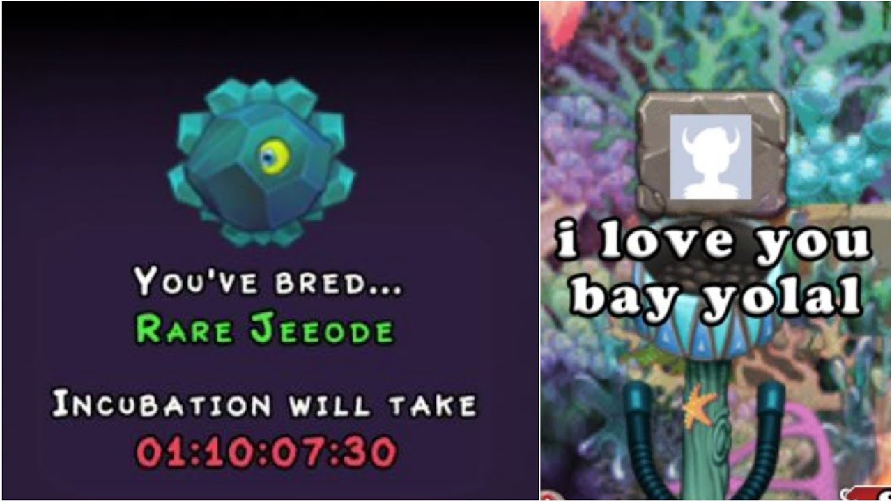 Rare Jeeode is on the way to Mirror Water island - My Singing Monsters ...